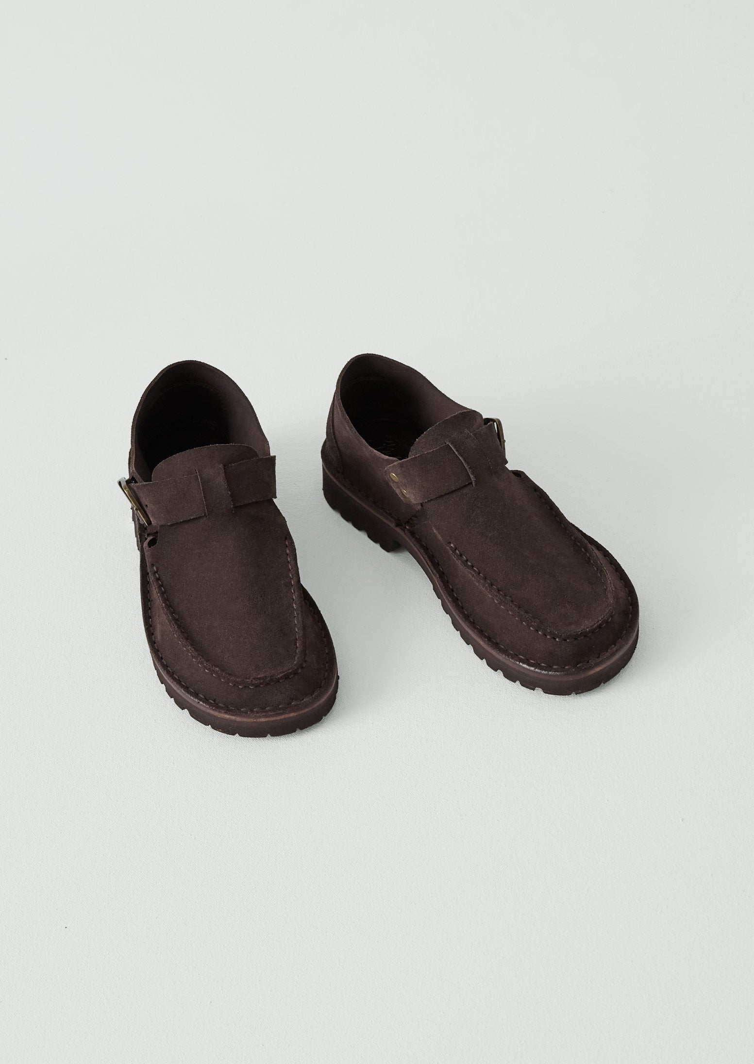 Fracap Suede Ankle Shoes | Coffee | TOAST