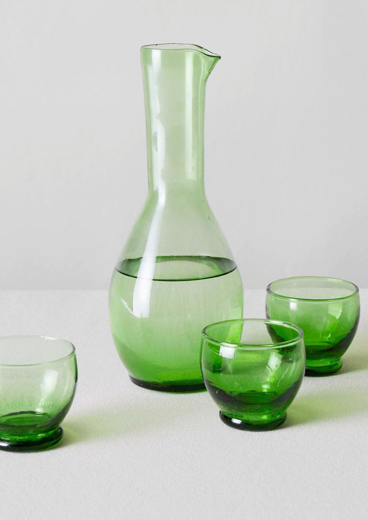 Rounded Moroccan Glasses Set | Green | TOAST