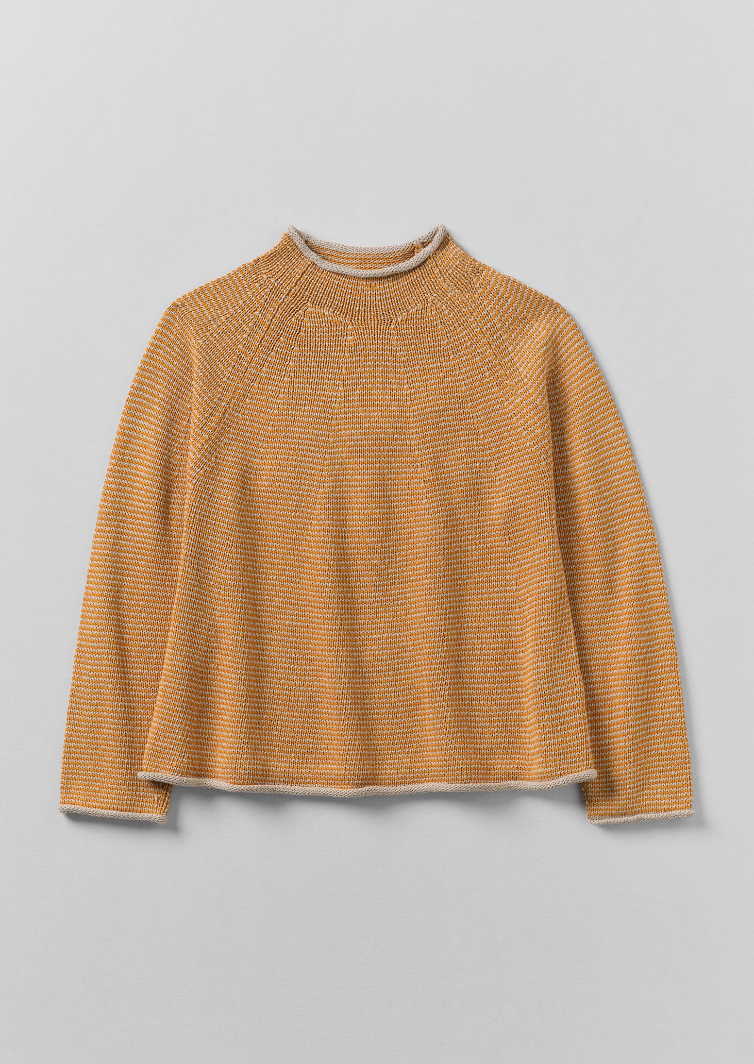 Stripe Linen Cotton Sweater | Spice/Putty | TOAST
