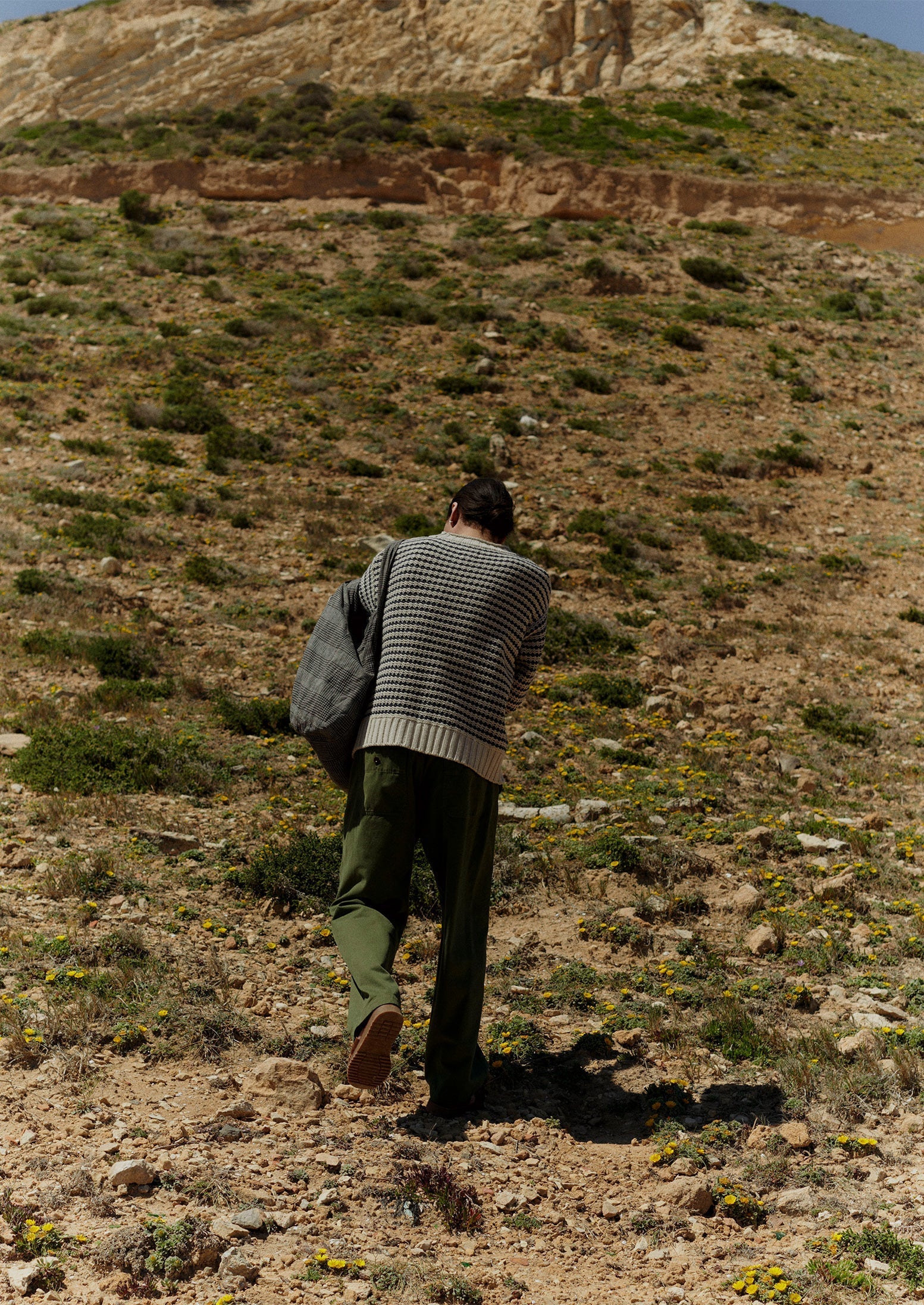 Rory Garment Dyed Trousers | Washed Olive | TOAST