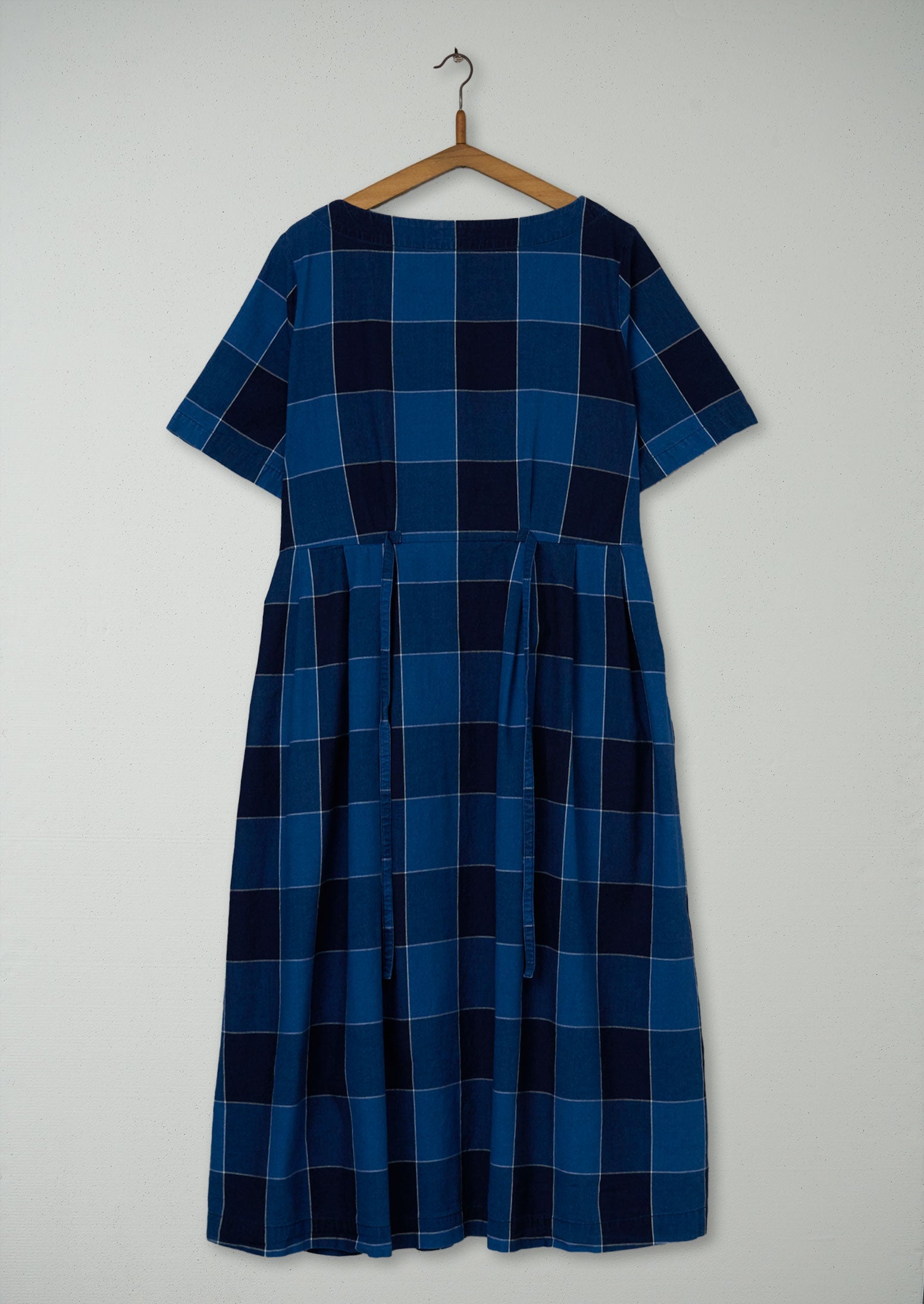 Reworn Square Checked Dress Size 14 (1052) | Multi | TOAST